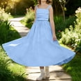 Babcutegg Elegant Sleeveless Round-Neck Summer Dress With Wave-Textured ...
