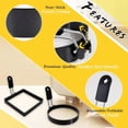 4 Pack Egg Rings for Frying Eggs, Round & Square Egg Cooking Stainless ...