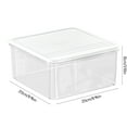 Aihimol Plastic Storage Containers with Lids, Stackable Refrigerator ...
