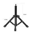 2X Portable Microphone Stand Desktop 1/4 Tripod Table Stand Adjustable ...