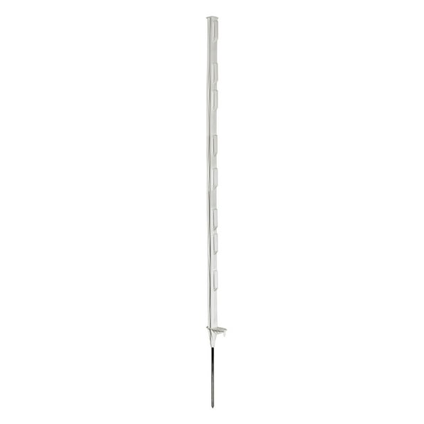 Garden Craft 48in H Molded White Plastic Step-in Post, Fence Post ...