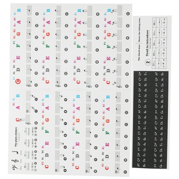 Piano Key Paster,Piano Key Sticker Electronic Key Decoration Sheet ...