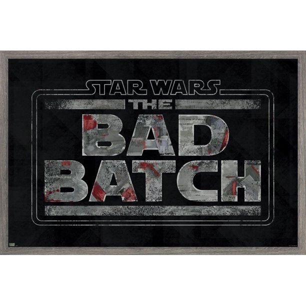 Star Wars: The Bad Batch - Logo Wall Poster, 22.375" x 34", Framed ...