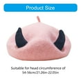 Devil Horn Hat Winter Brimless Warm Headwear For Theme Party Outdoor ...