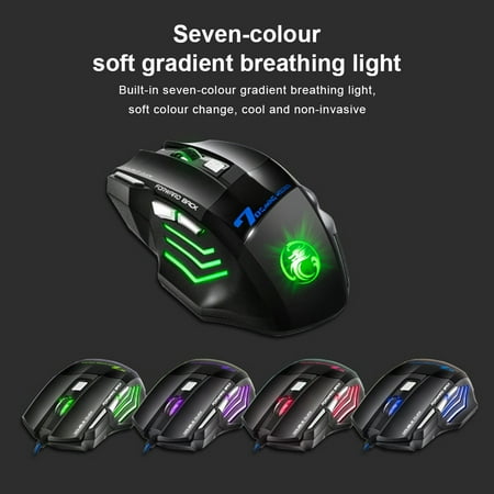 Wired Mouse Replacement LED Gaming Mice Long Cord Electronic ...