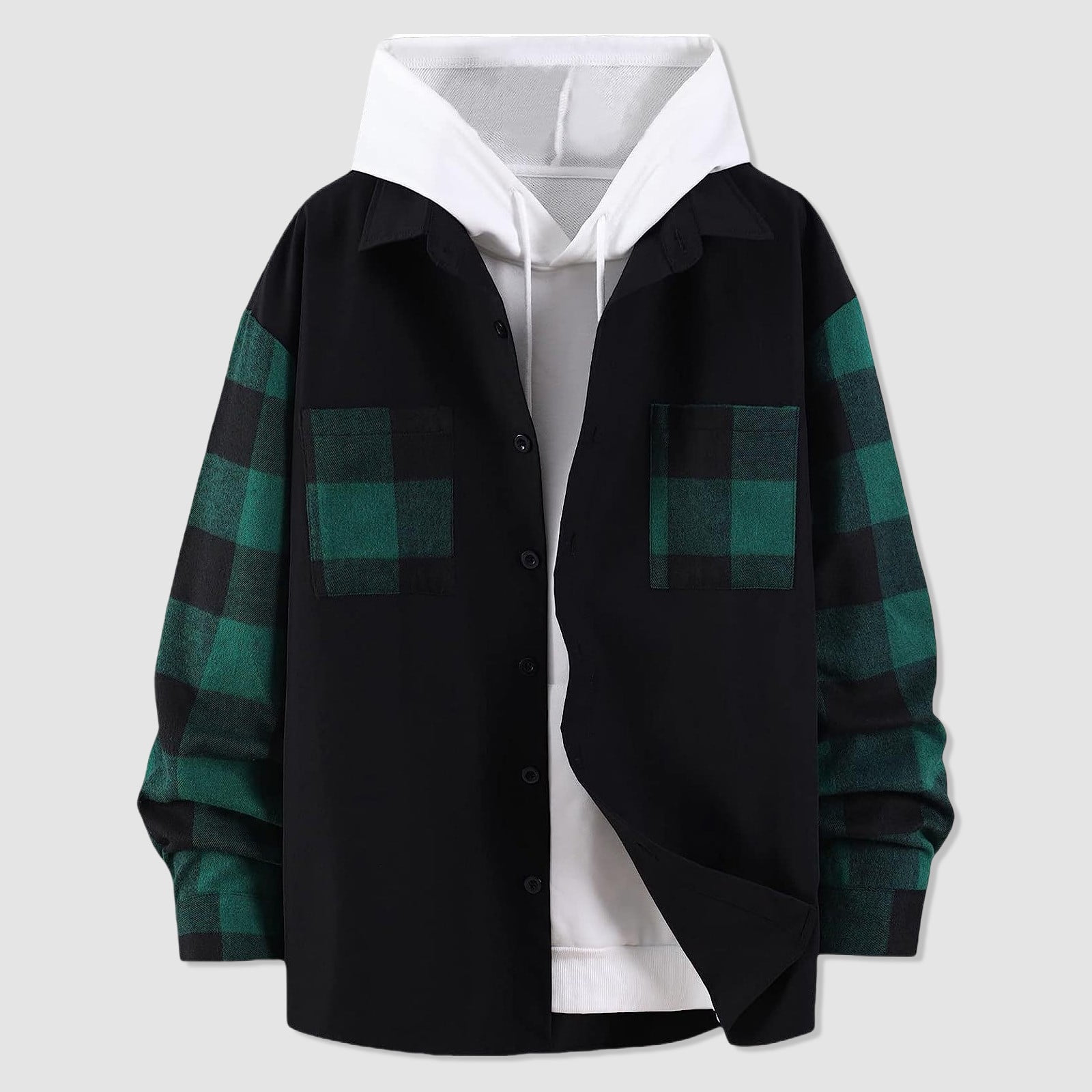 Click here for Aherbiu Mens Plaid Hoodies Sweatshirts For Men But... prices