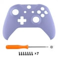eXtremeRate Light Violet Faceplate Front Shell Grip Replacement Kit for ...