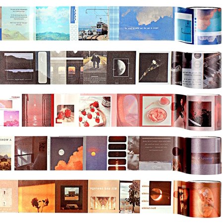 washi Paper Stickers Set Vintage Scrapbooking Light Shadow Street ...