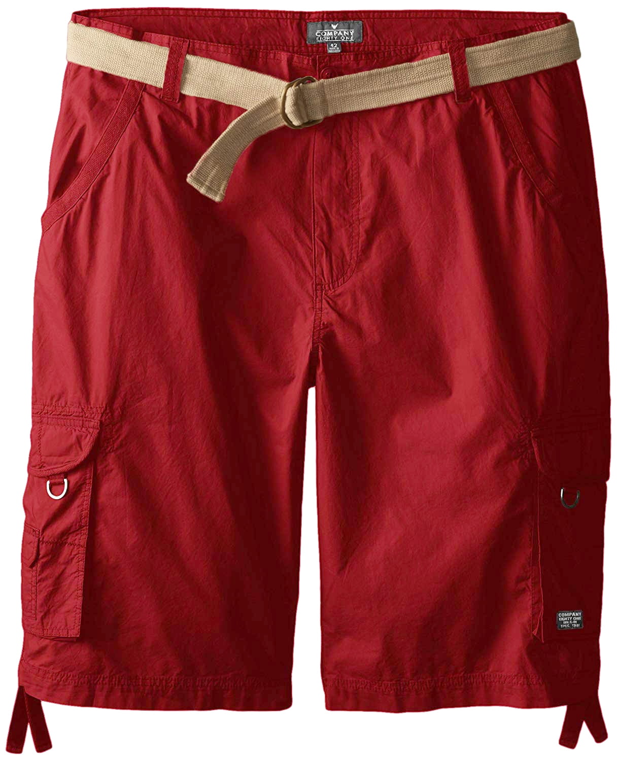 Company 81 Men's Big and Tall Special Ops Cargo Shorts (42, Red/Khaki ...