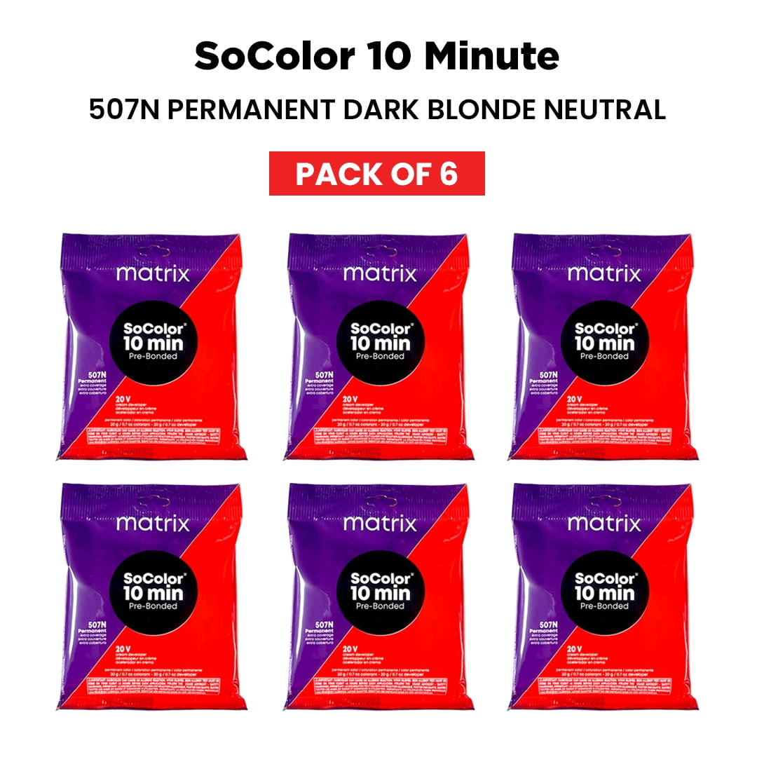 Matrix SoColor 10 Minute Pre-Bonded Permanent Hair Color & Developer ...