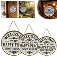 Agiufgs Round Metal Sign 7.87, Rustic Vintage Wall Decor with Humorous ...
