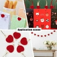 10Pcs Wool Felt Balls Red Heart Shape 100% Natural Wool Felting Ball ...