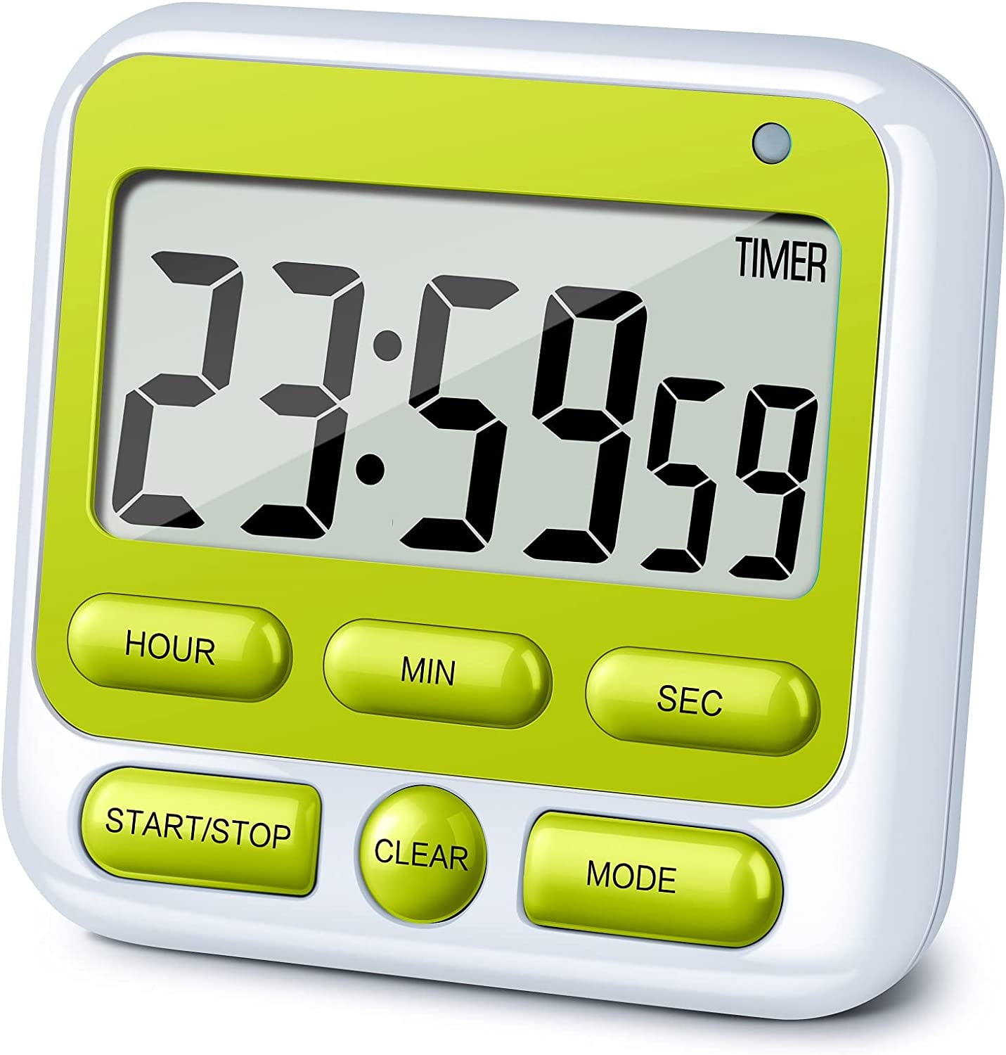 Digital Kitchen Timer LCD Display for Cooking Loud Alarm Cooking Timers for Baking-Green ...
