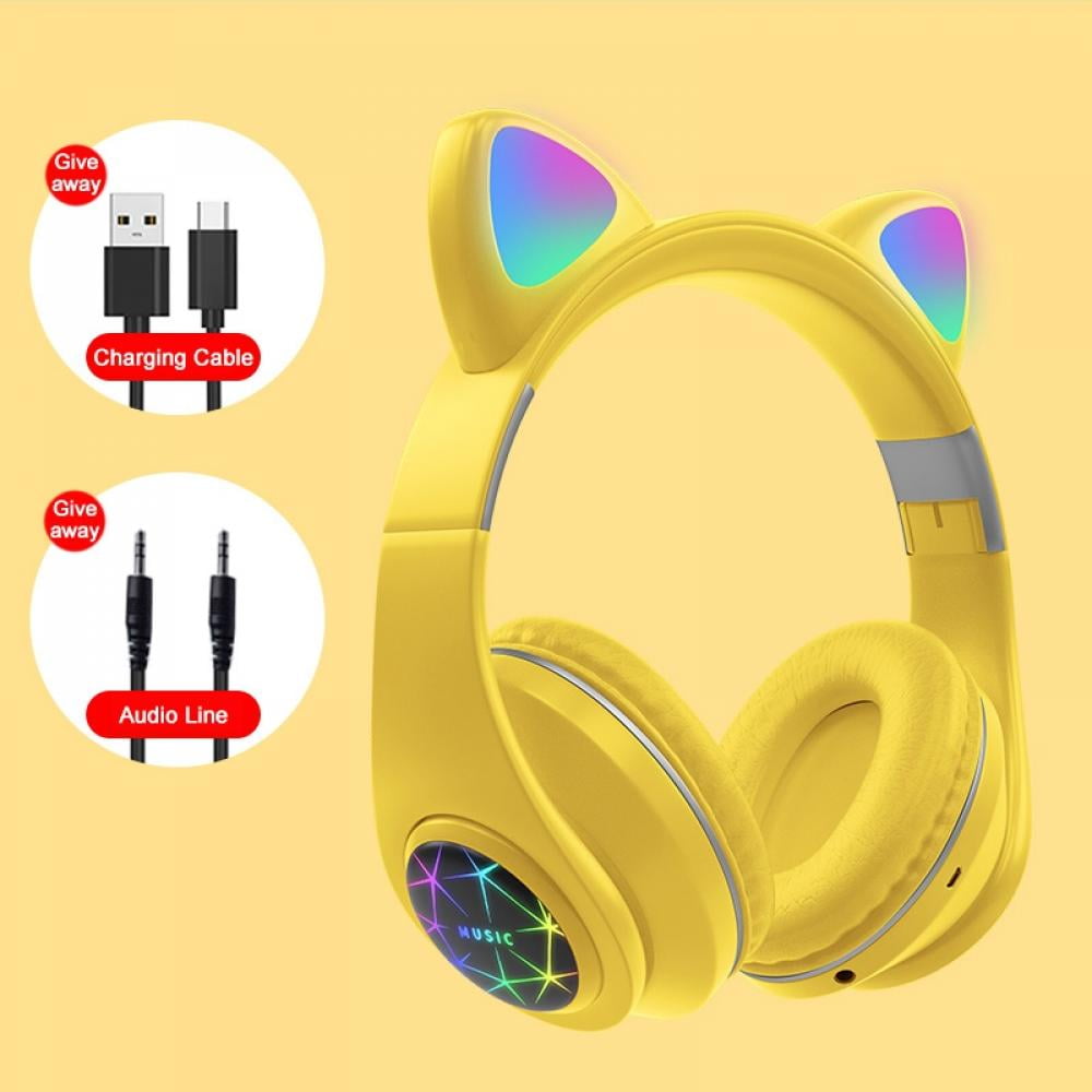 Luminous Wireless Gaming Headset Bluetooth 5.0 Stereo Headphone ...