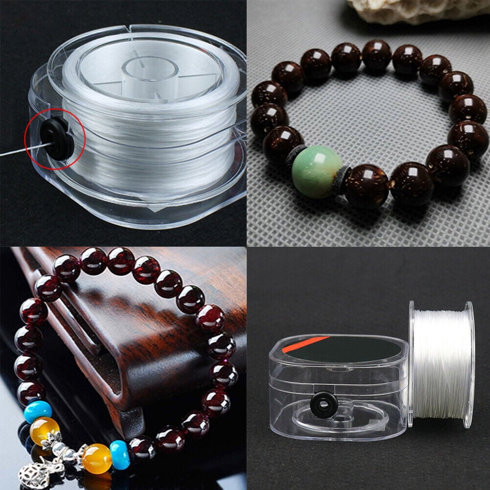 US 1-2 Pack 1 Rolls 0.8mm Flat Stretchy Bracelet Strings with ...