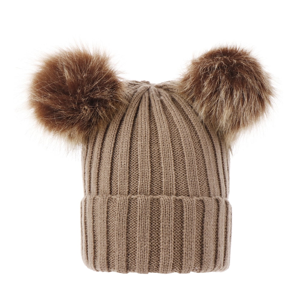 Click here for Yeacher Cozy Double Pom Pom Knit Beanie For Adults... prices