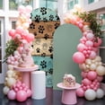 Light Blue Dog Paws 5FT Arch Backdrop Covers, Farmhouse Vintage Modern ...