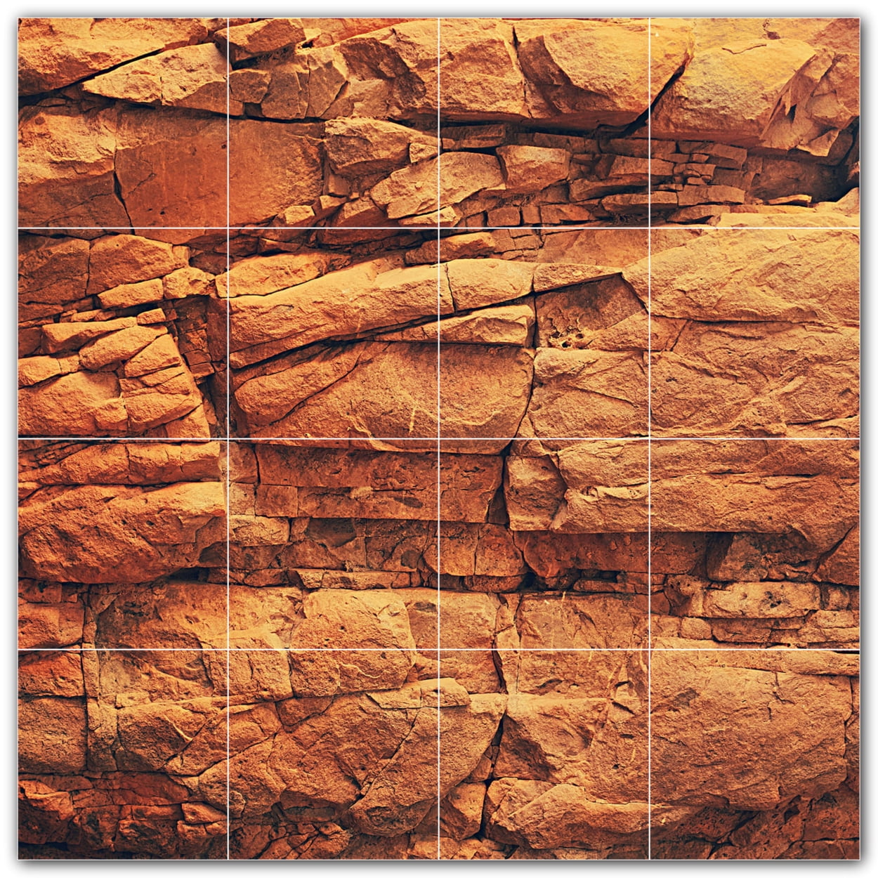 Picture-Tiles.com: Rocks Ceramic Tile Wall Mural WAL500922-44L. 32"W x ...