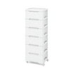 Simply Tidy's White Modular Mobile Chest- Rolling Cabinet with Drawers ...