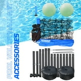 Haokelball Outdoor Volleyball Net Set with LED Light, Adjustable 15 ...