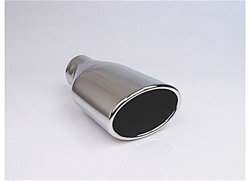 Different Trends Resonated Oval Rolled Slant Ss Exhaust Tip 2.25In Id ...