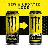 Monster Energy Rehab Drink, Tea Plus Lemonade Flavor, Caffeinated, 12 ...