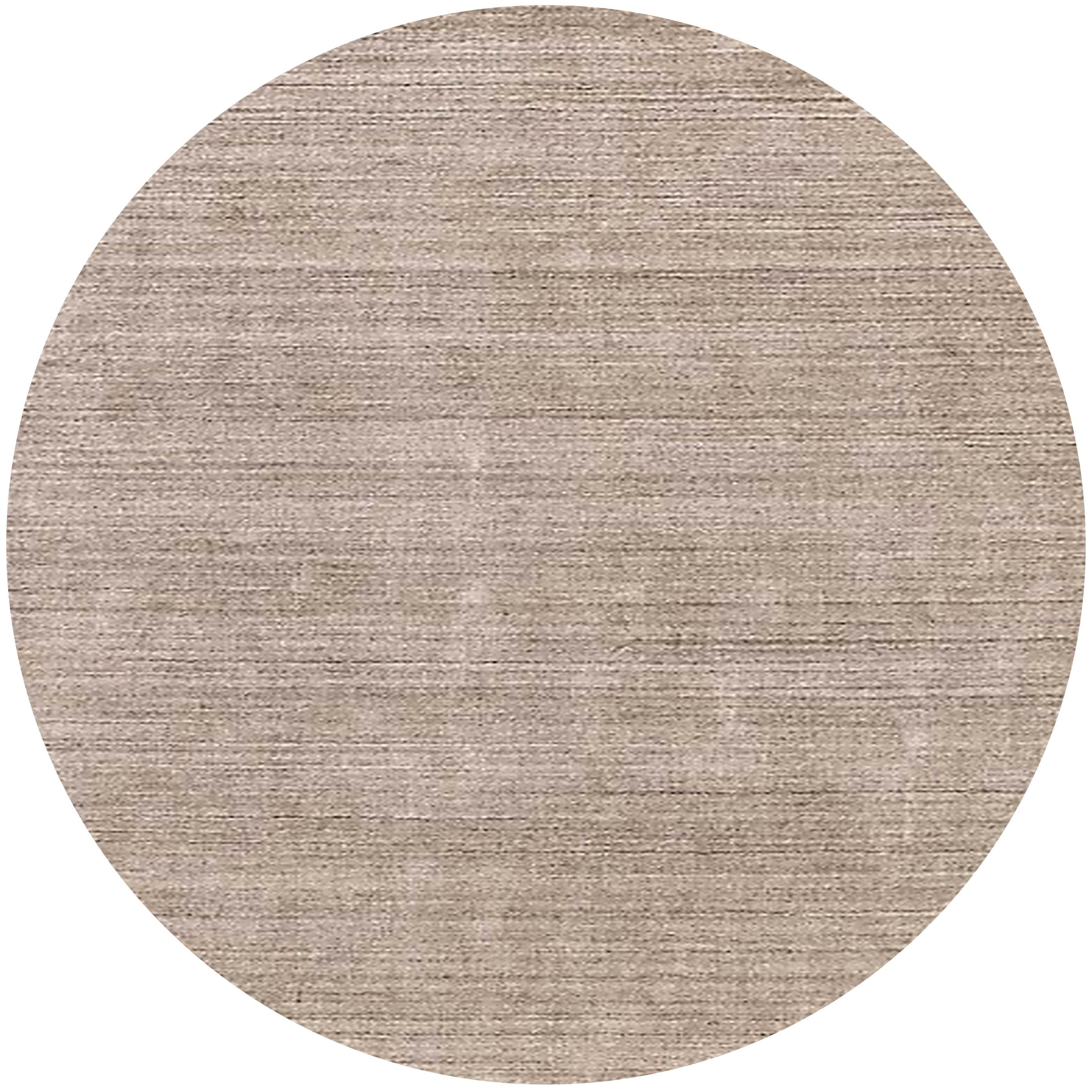 Ahgly Company Indoor Round Mid-Century Modern Camel Brown Solid Area ...