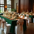 8 Pack Hunter Green Tablecloths 60 x 102 Inch Rectangular Wrinkle ...