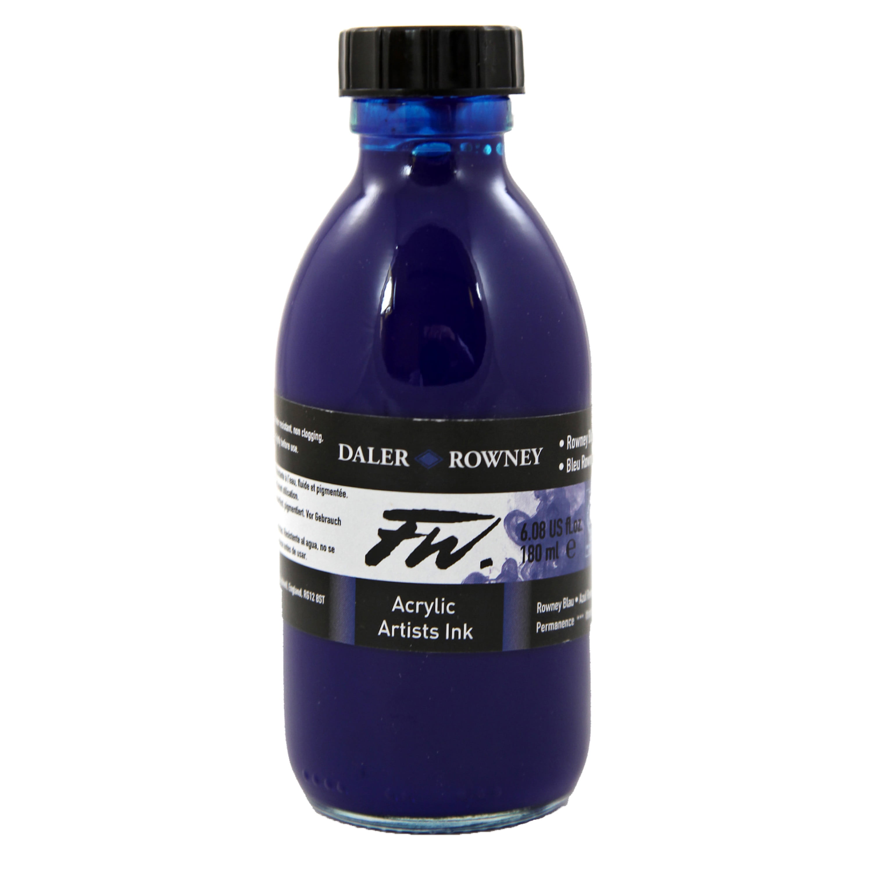 Daler-Rowney FW Acrylic Artists Ink, 6 oz. Bottle, Rowney Blue ...