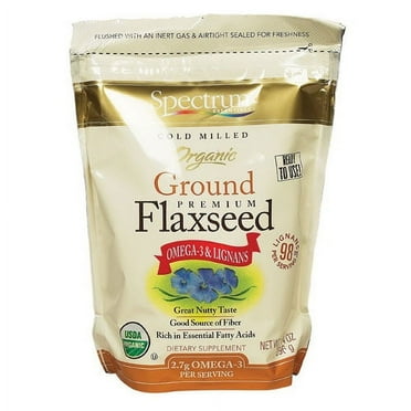 Spectrum Essentials Organic Ground Essential Flaxseed, 14 OZ - Walmart.com