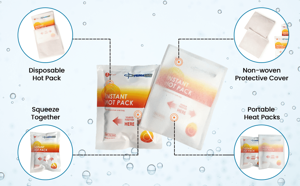 Buy Primacare PHP-45WM Instant Heat Packs - Medical Grade Disposable ...