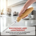 Electric Knife - Easy-Slice Serrated Edge Blades for Carving Meat, Bread, Turkey, Ribs, Fillet ...