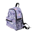 Bat and Webs Pattern Mini Backpack Cute Small Backpack with Chest Strap ...