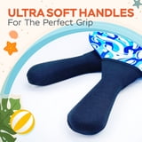 SUNLITE SPORTS Beach Paddle Set, 2 Neoprene Paddles, 2 Bouncy Balls ...