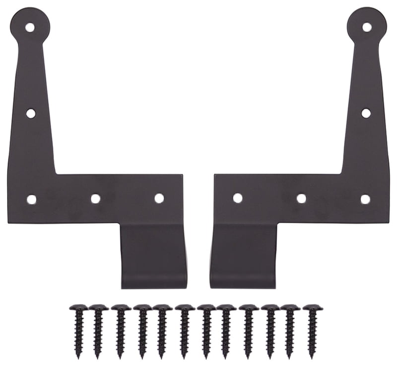 Prosource 1251024 0.5 in. Shutter L Hinge Stainless Steel - Black ...