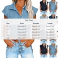 APEXFWDT Women's Denim Tank Top Button Down Cap Sleeve Casual Dressy ...