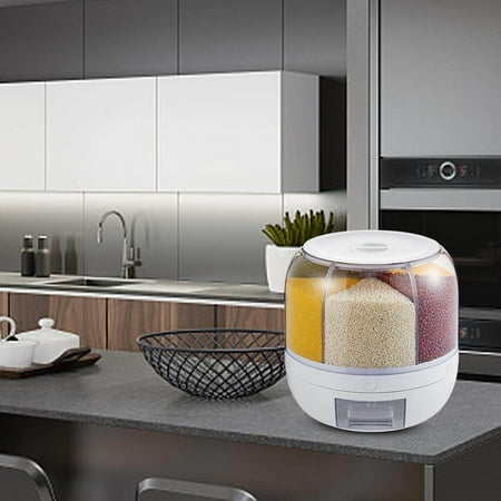 Kitchen Rice Dispenser Countertop Food Storage display case Food ...