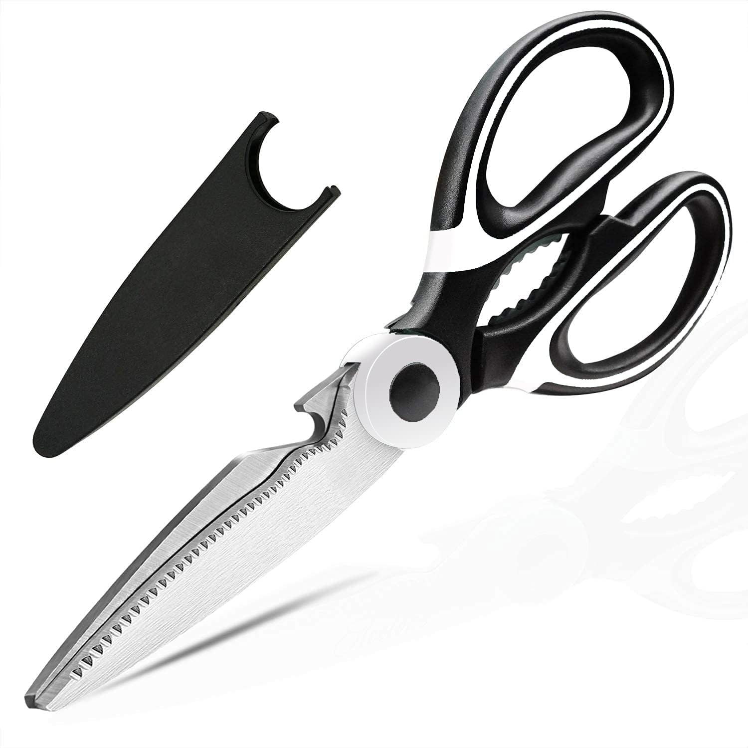 HISH Kitchen Shears with Cover,Heavy Duty Sharp Stainless Steel Multi ...