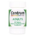 Centrum Adult Multivitamins 60-Count Tablets Supporting Energy ...