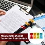 500pcs Sign Here Stickers, 4 Colored Sticky Labels, Plastic Adhesive ...