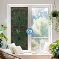 Black Spiders Window Privacy Film, Vintage Green Web Insects Laurel ...