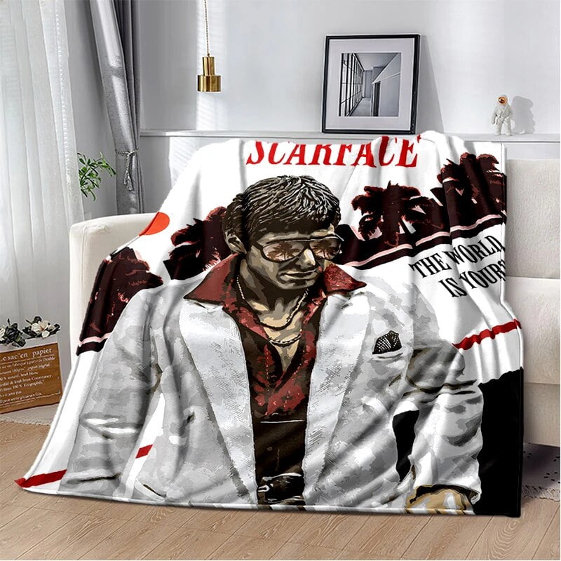 Scarface-mantas de franela con dibujos animados para niños, mantas ...