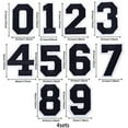 NOBRAND 40PCS Iron On Embroidered Number Patches, 2 Inch Fabric ...