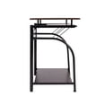 Stanton Small Compact Dorm Computer Desk with Pullout Tray, Espresso ...