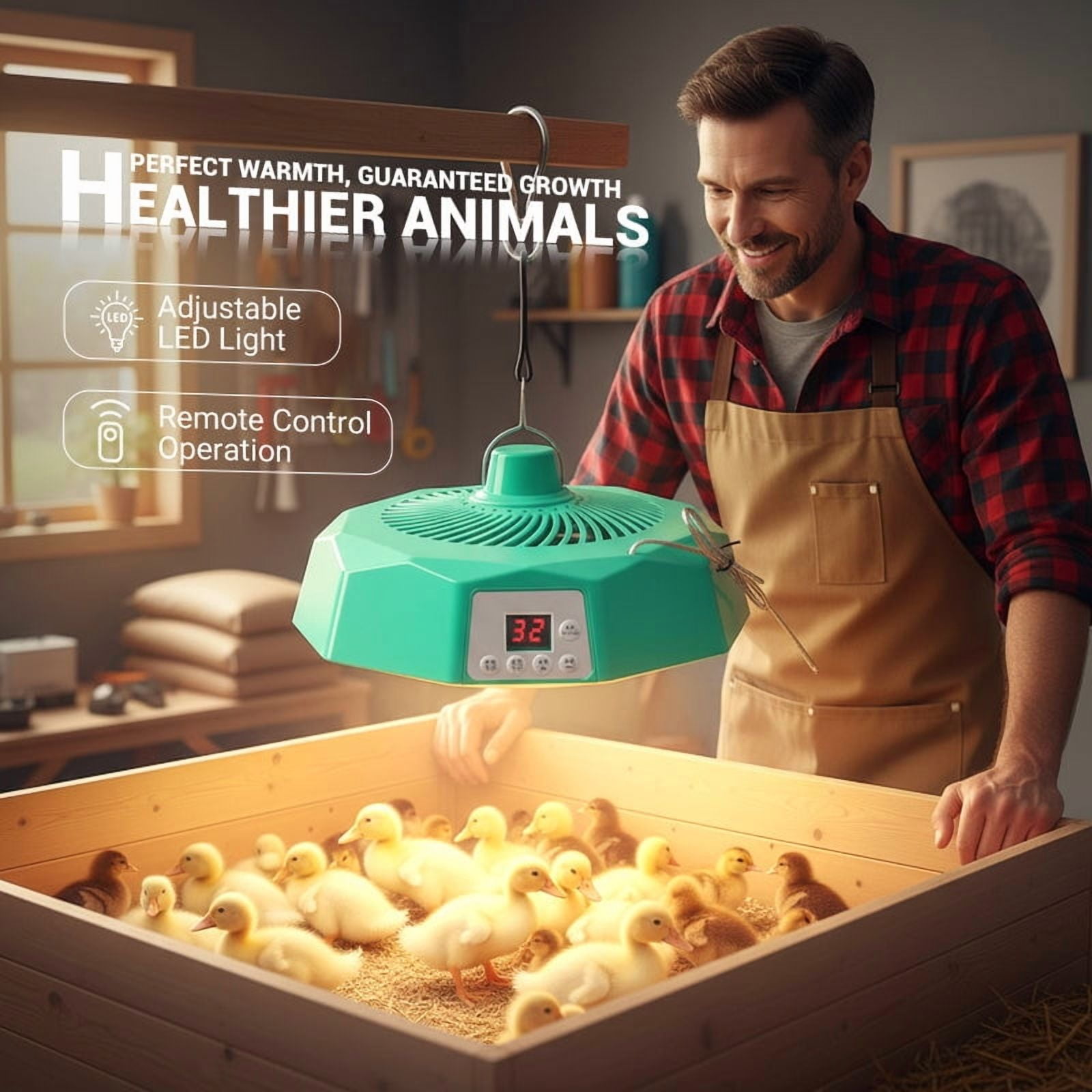 Click here for Rewenti Poultry Farming Heating Lamp With Remote C... prices