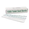 Bagcraft Sani/Shield Printed Toilet Seat Band, Paper, Blue/White, 16 ...