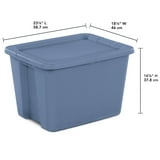 Sterilite Large Storage Bin, 18 Gallon Plastic Storage Container with ...