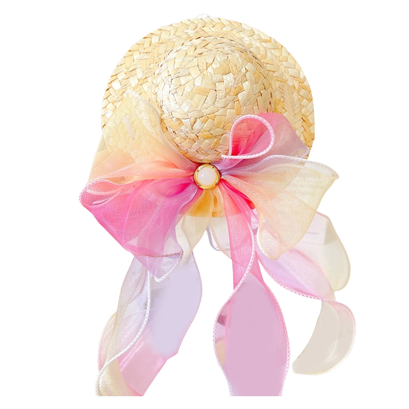 Cat Hat - Faux Pearl Design - Colorful Ribbon - Allergy-Free - Easy ...