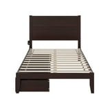 Free Shipping! AFI NoHo 14 Full Wood Platform Bed Frame with 2 Storage ...