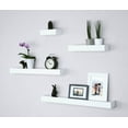 Ballucci Modern Floating Shelves, Set of 4 Wood Wall Mount Shelves ...